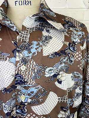 Sazz Vintage Clothing: (L/XL) Mens Vintage 70s Disco Shirt Sazz Vintage Clothing: (L/XL) Mens Vintage 70s Disco Shirt